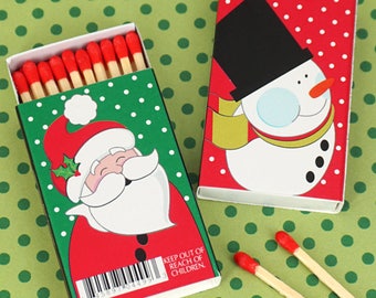 Christmas matches | Etsy