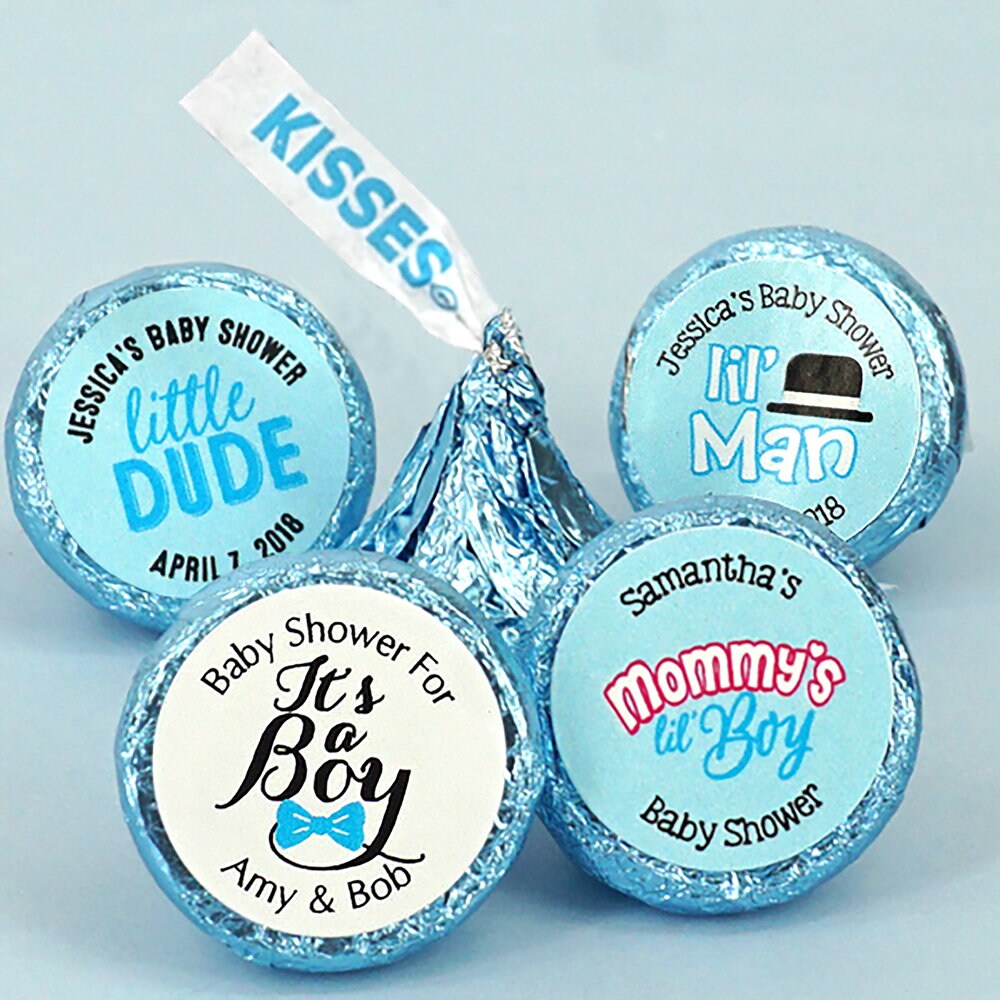 It's A Boy Favors Hershey Kiss Labels and Chocolate - Etsy