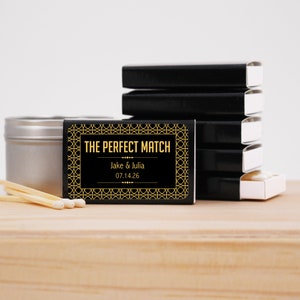 Vintage Wedding Favor Matches, "perfect Match" Personalized Matches ...