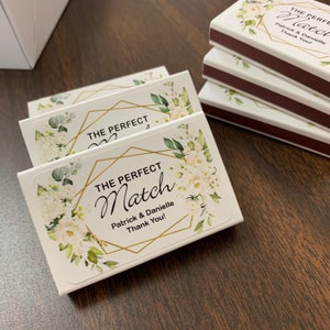 Wedding Favor Matches, "perfect Match" Personalized Matches ...