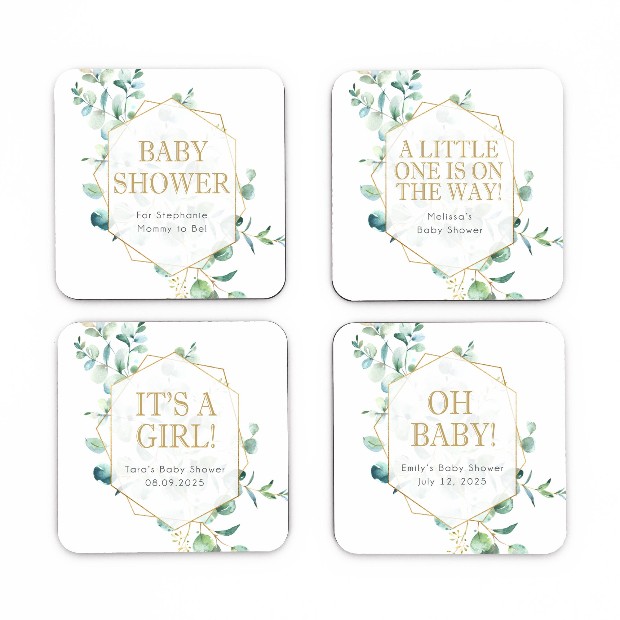 Baby Shower Favors Baby Shower Coaster Favors Personalized | Etsy
