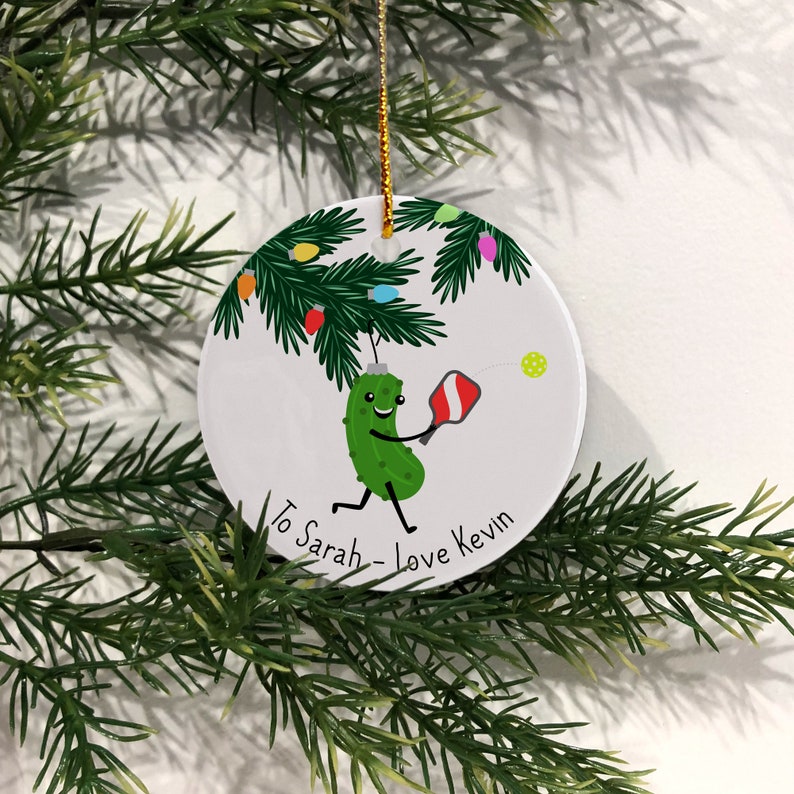 Deck the Halls With Pickleballs Ornament Personalized - Etsy