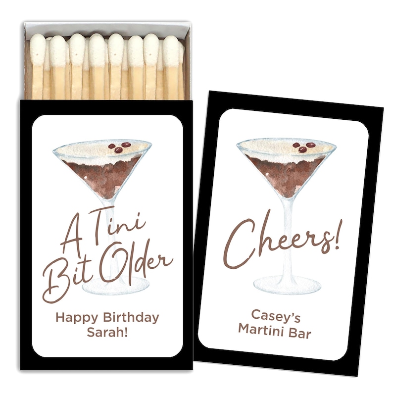 Custom Match Boxes, A Tini Bit Older, Custom Party Favor, Bachelorette ...