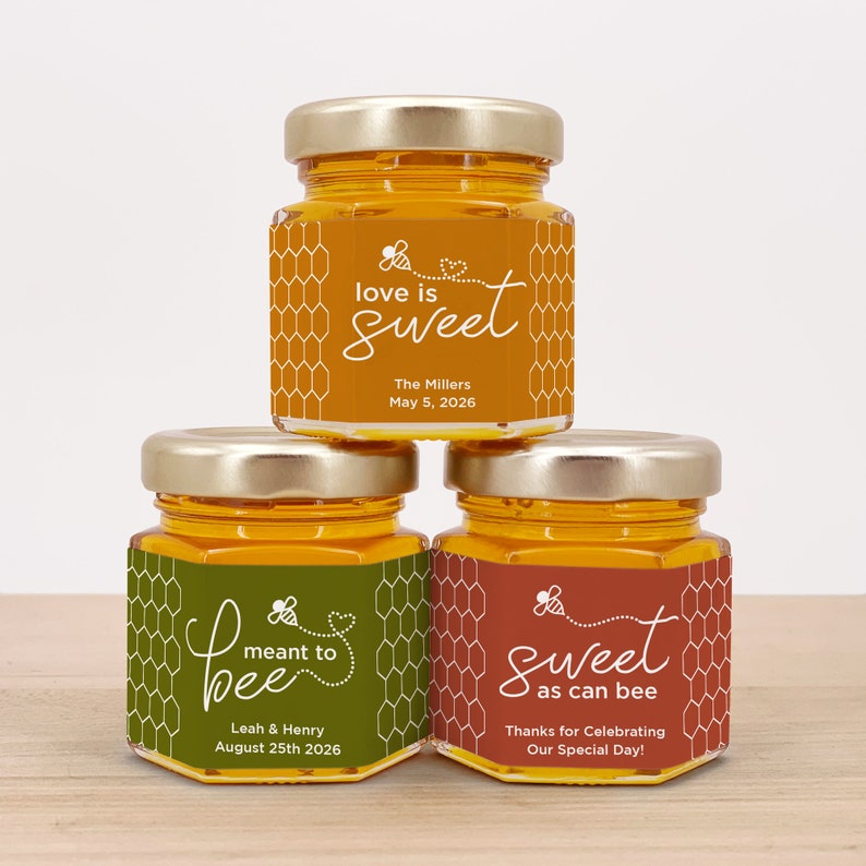 Honey Wedding Favors Bee Themed Bridal Shower Honey Bridal - Etsy