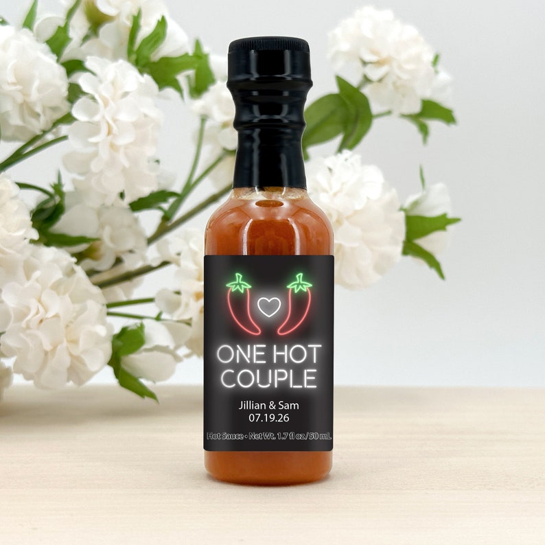 Hot Sauce Wedding Favors Hot Sauce Gift Mini Hot Sauce - Etsy