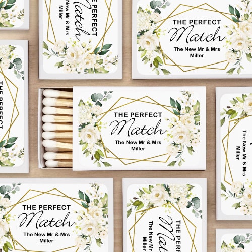 Wedding Favor Matches the Perfect Match - Etsy