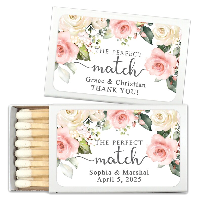 Wedding Matches Perfect Match Matches Personalized - Etsy