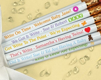 Wedding Favor Pencils, Engraved Personalized Black Pencils Set of 12 - Etsy