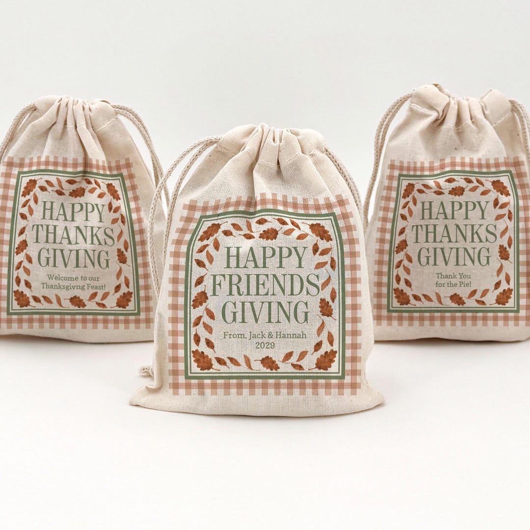 Friendsgiving Gift Bags, Thanksgiving Gift Bags, Friendsgiving Party ...