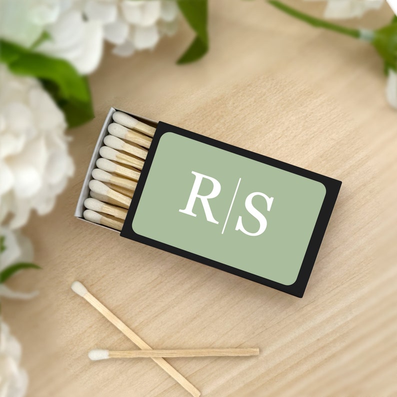Personalized Wedding Matches Monogrammed Matches Wedding - Etsy