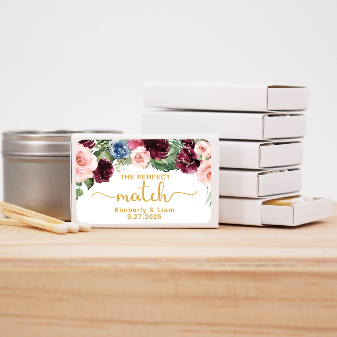 The Perfect Match Matches Wedding Matches Personalized | Etsy