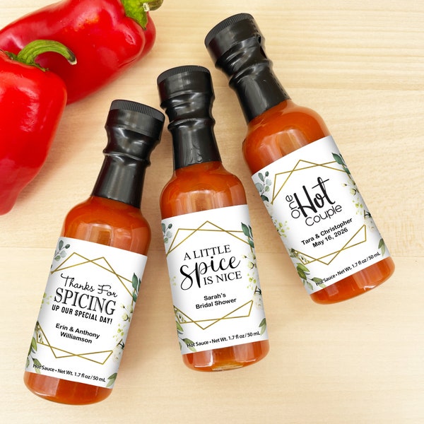 Hot Sauce Wedding Favors - Etsy