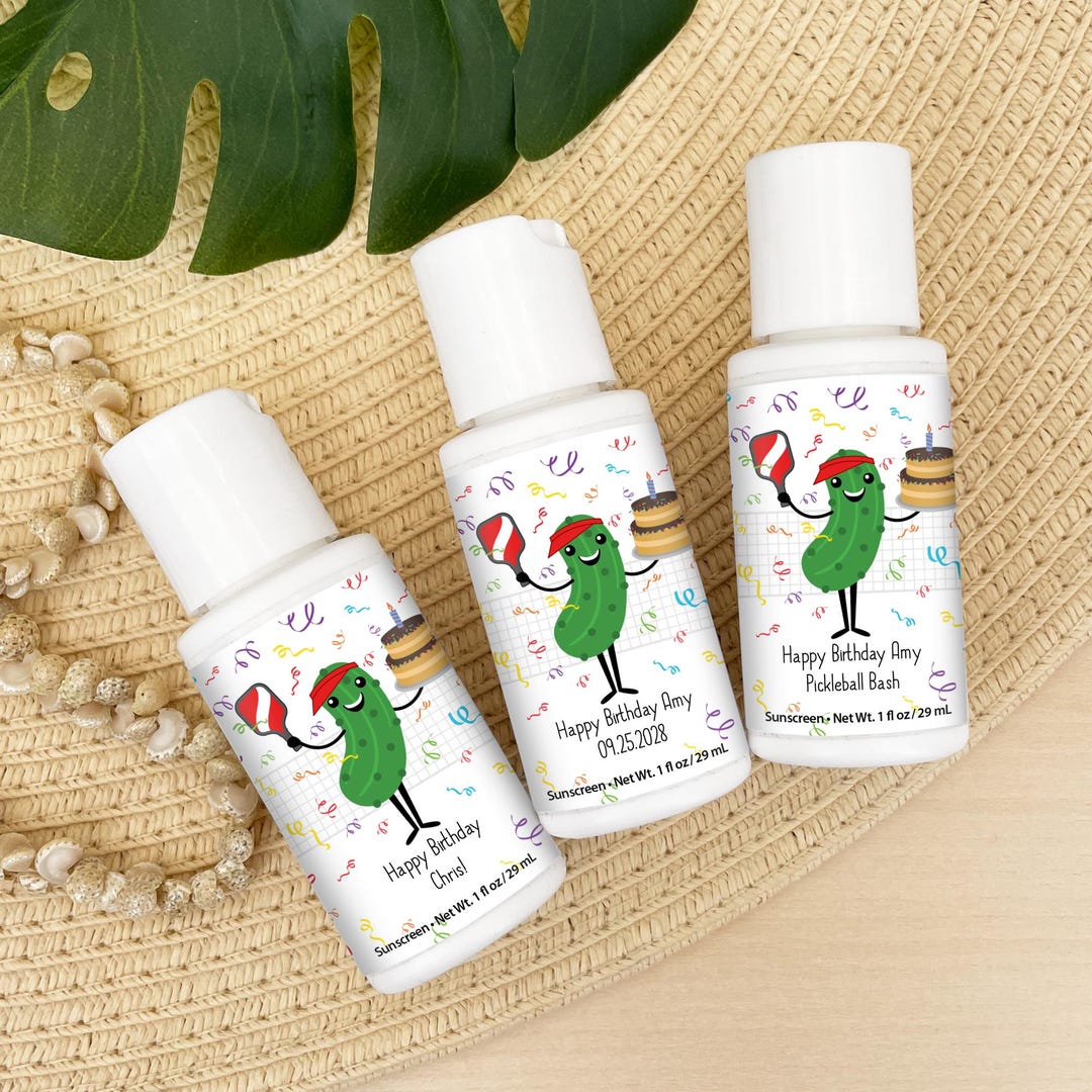 Birthday Party Favors, Sunscreen Party Favors, Pickleball Gift for ...