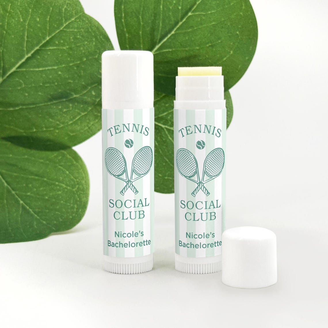 Tennis Wedding Favors, Tennis Themed Bridal Shower, Custom Lip Balm ...