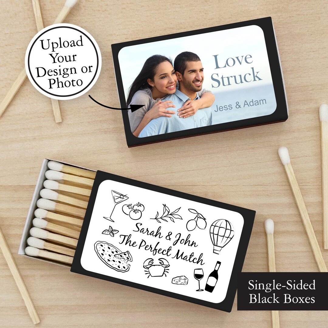 Custom Matchbooks, Custom Matches, SINGLE SIDED, Personalized Matches ...