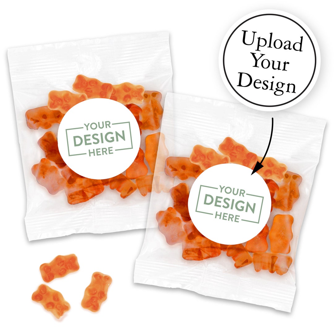 Custom Gummy Bear Packs in Bulk, Personalized Gummy Bears, Wedding ...