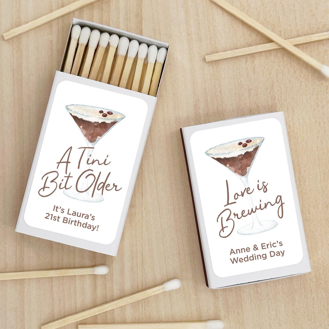 Custom Match Boxes, A Tini Bit Older, Custom Party Favor, Bachelorette ...
