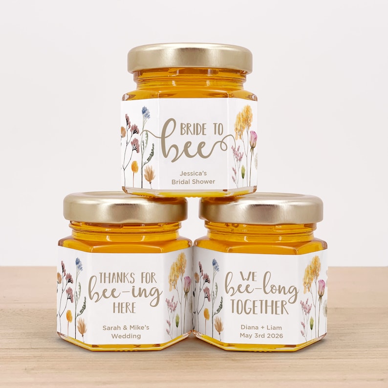 Honey Wedding Favors, Bee Themed Bridal Shower, Honey Bridal Shower ...