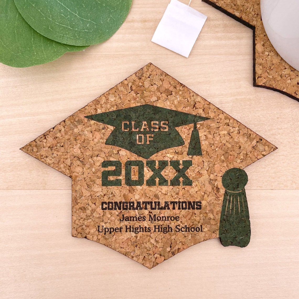 Graduation Party Decorations, Graduation Favor Coasters, Personalized ...