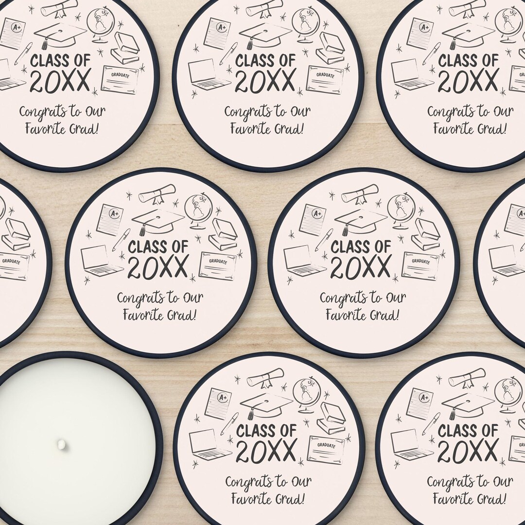 Unique Graduation Favors, Congrats Grad, Personalized Candles, Bulk ...