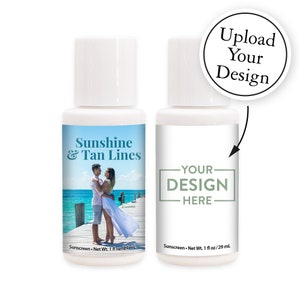 Custom Sunscreen, Custom Mini Sunscreen 1 Oz. Bottle, Personalized ...