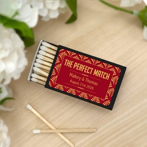 Vintage Wedding Favor Matches, "perfect Match" Personalized Matches ...