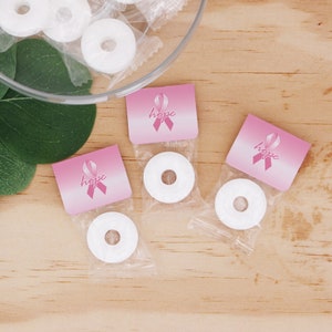 Breast Cancer Awareness Mints, Pink Ribbon Awareness Items, Charity ...