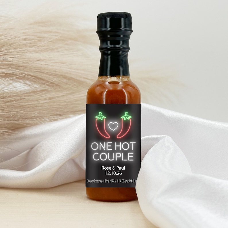 Hot Sauce Wedding Favors Hot Sauce Gift Mini Hot Sauce - Etsy