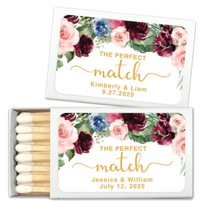 The Perfect Match Matches, Wedding Matches, Personalized Matchboxes ...