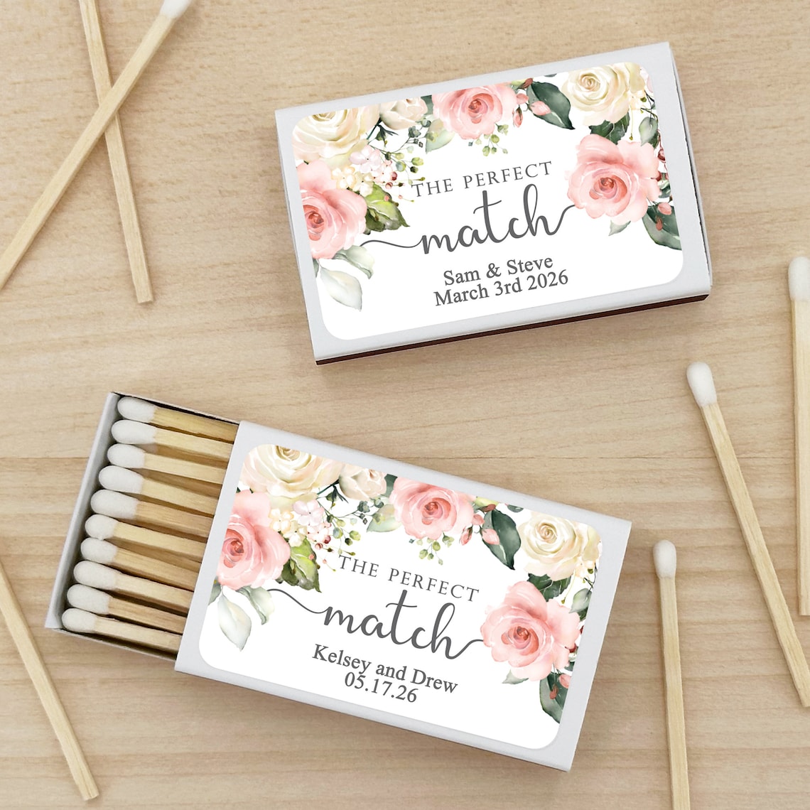 Wedding Matches Perfect Match Matches Personalized - Etsy