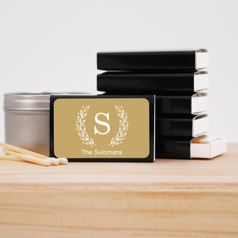 Personalized Wedding Matches Monogrammed Matches Wedding | Etsy