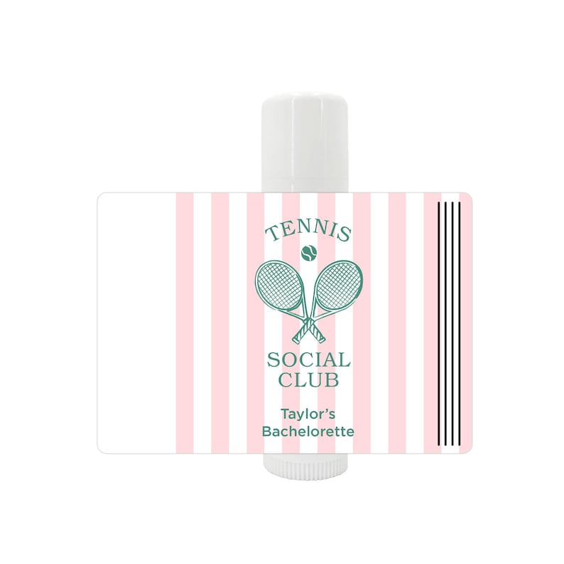 Tennis Wedding Favors, Tennis Themed Bridal Shower, Custom Lip Balm ...