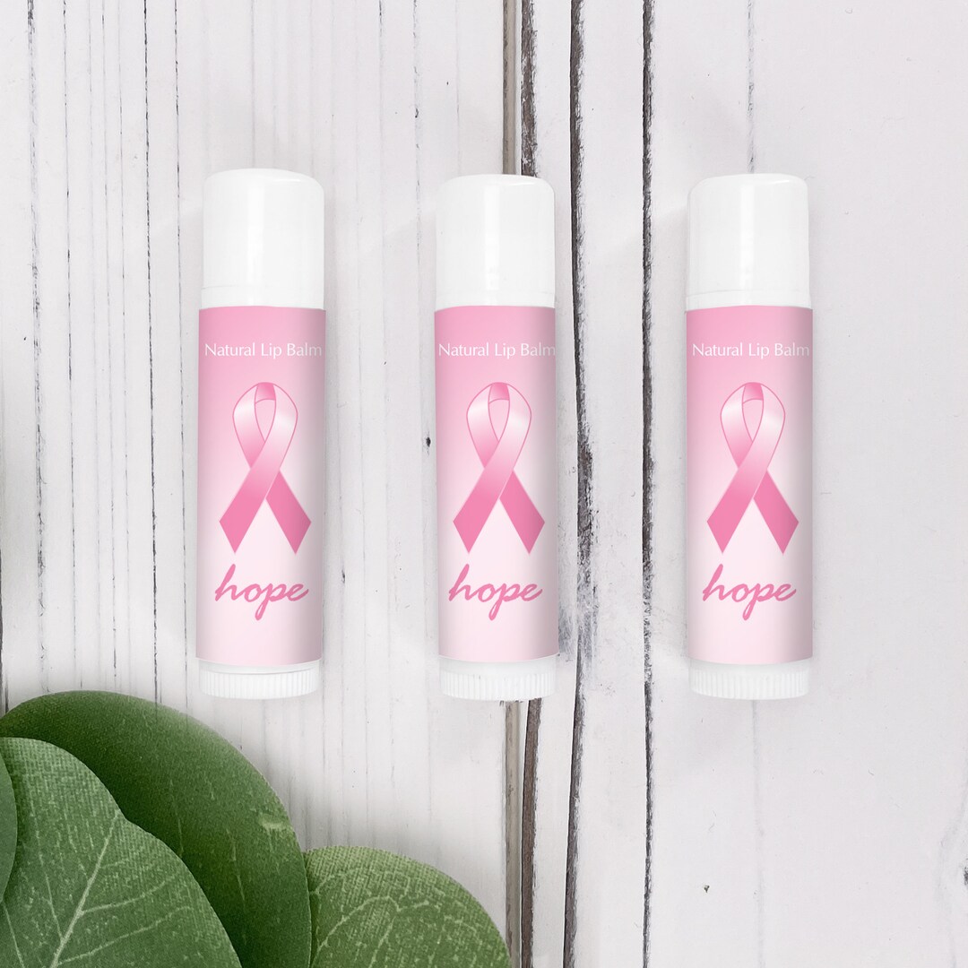Breast Cancer Awareness, Charity Lip Balm Favors, Pink Ribbon Lip Balm ...