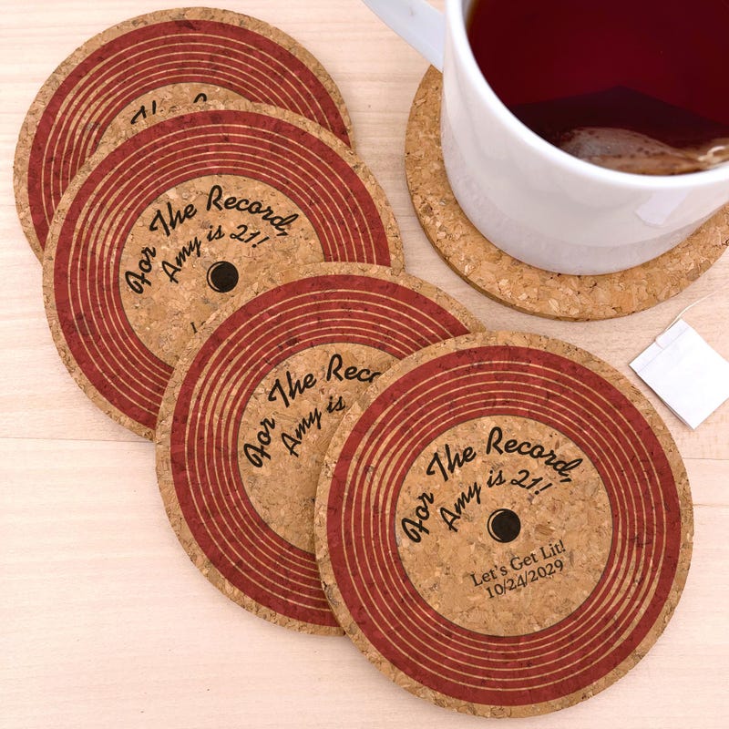 Burgundy Gold Coasters - Etsy