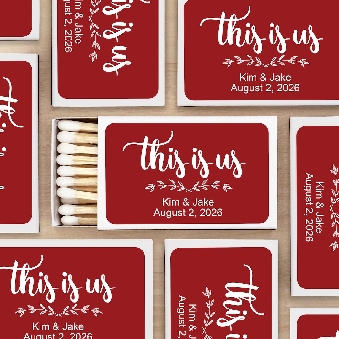 Personalized Wedding Matches, Wedding Favor Matches, Custom Matchboxes ...