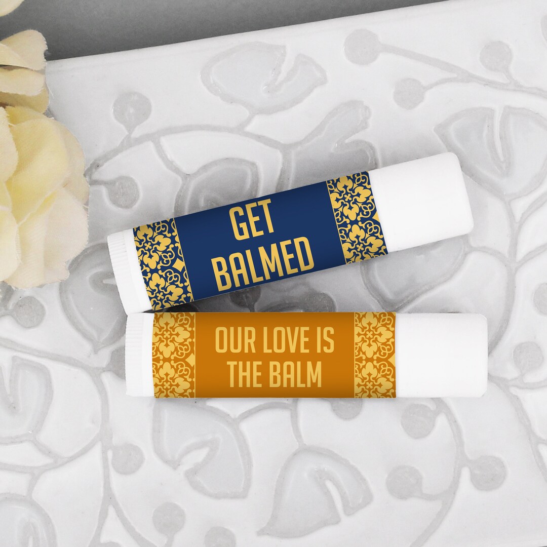 Personalized Lip Balm Favors, Wedding Favors, Bridal Shower Favor ...