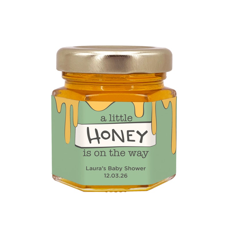 Mini Honey Jar Favors, Honey Baby Shower Favors, Honey Party Favors ...