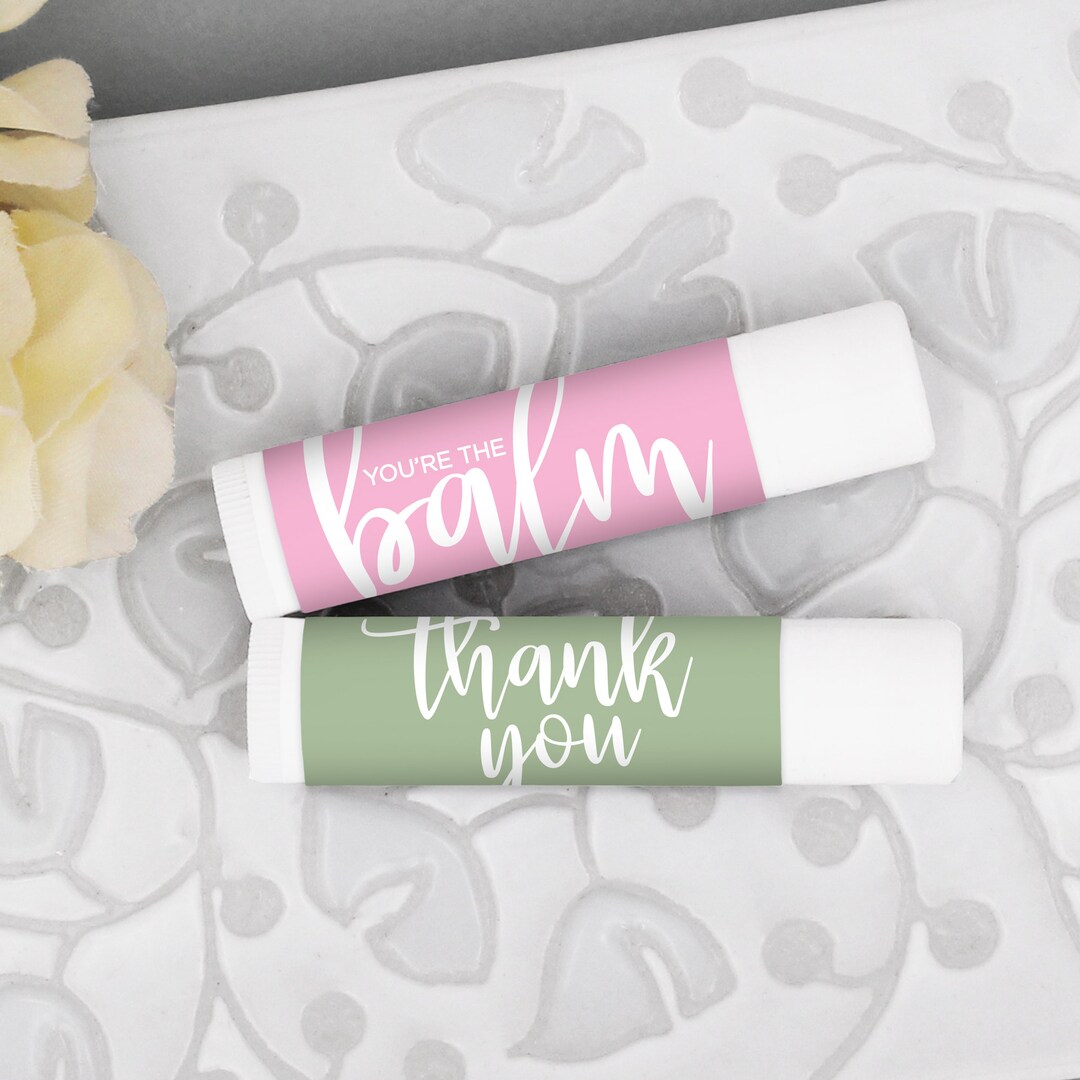 Personalized Lip Balm Favor, Bridal Shower Favors, Wedding Favors, You ...