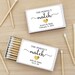 Wedding Favor Matches, the Perfect Match Personalized Matches ...