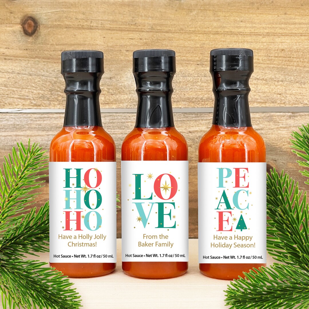 Hot Sauce Christmas Gift, Mini Hot Sauce Gift, Funny Christmas Favors ...