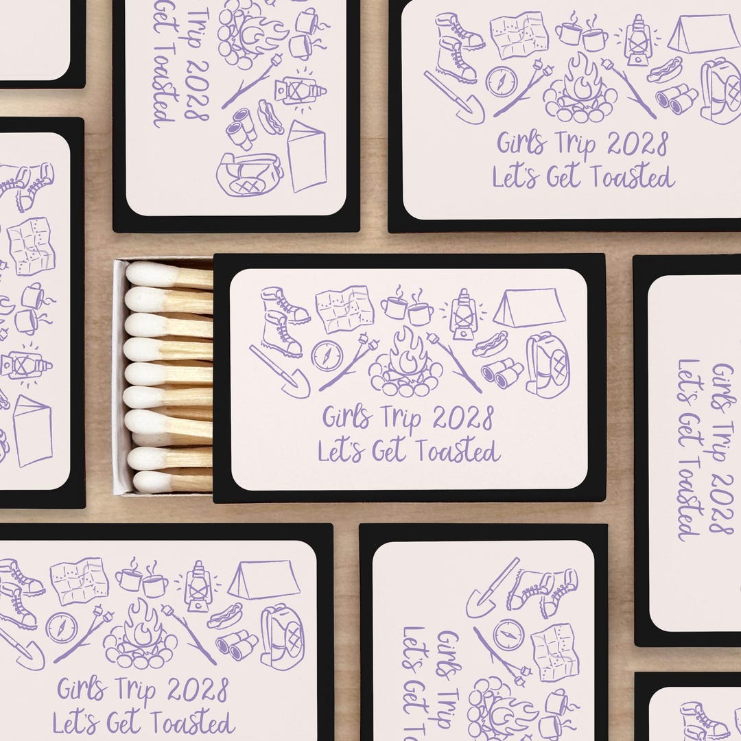 Camp Bach Favors, Custom Match Boxes, Wedding Favor Matches ...