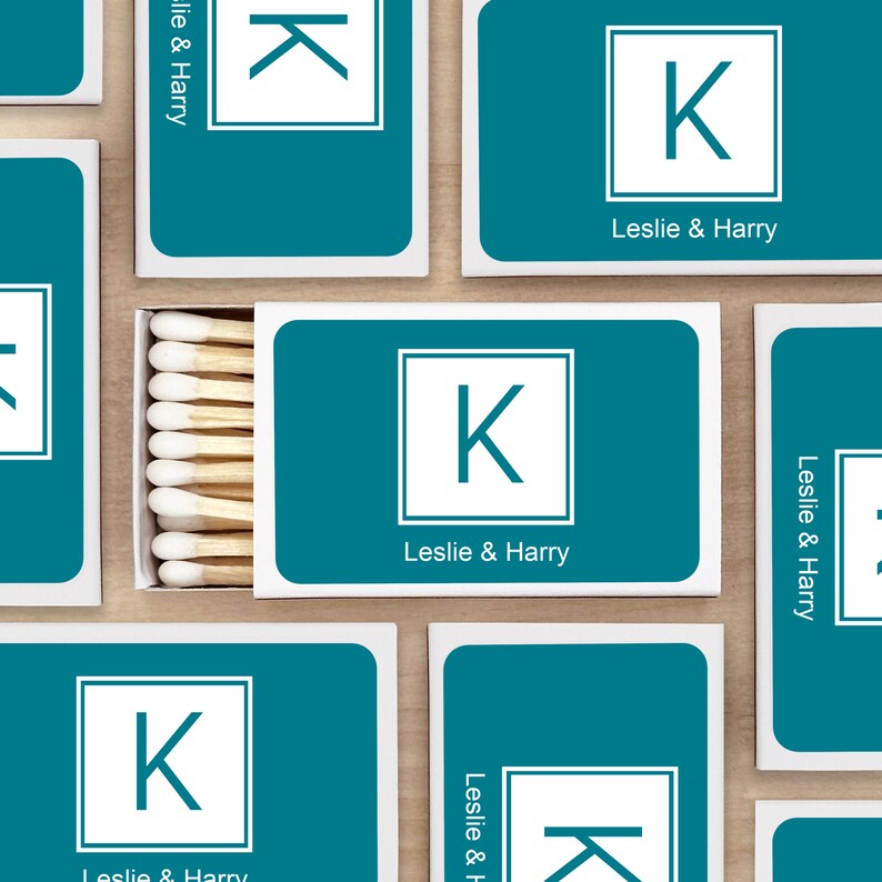 Personalized Wedding Matches Monogrammed Matches Wedding - Etsy