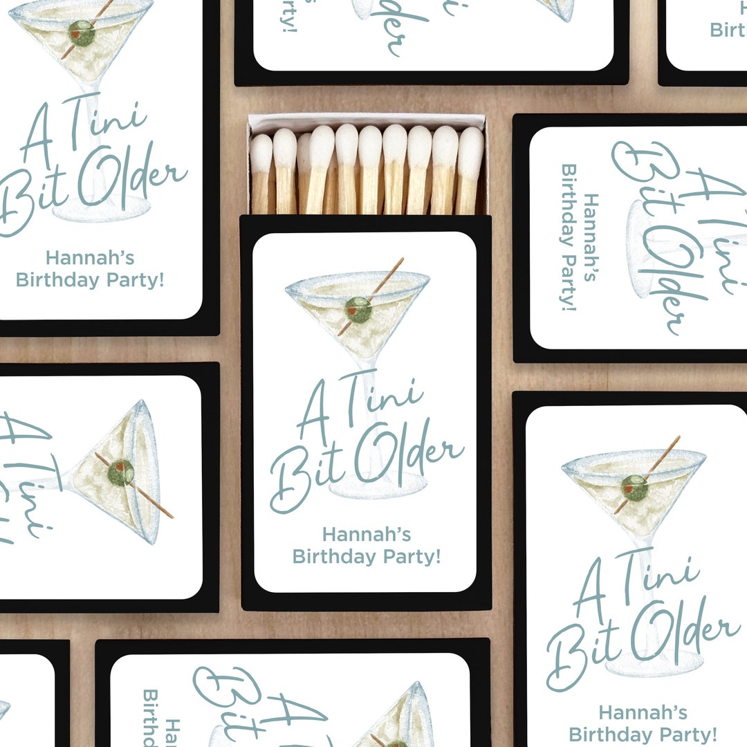 Custom Match Boxes, Wedding Matches, A Tini Bit Older, Custom Party ...