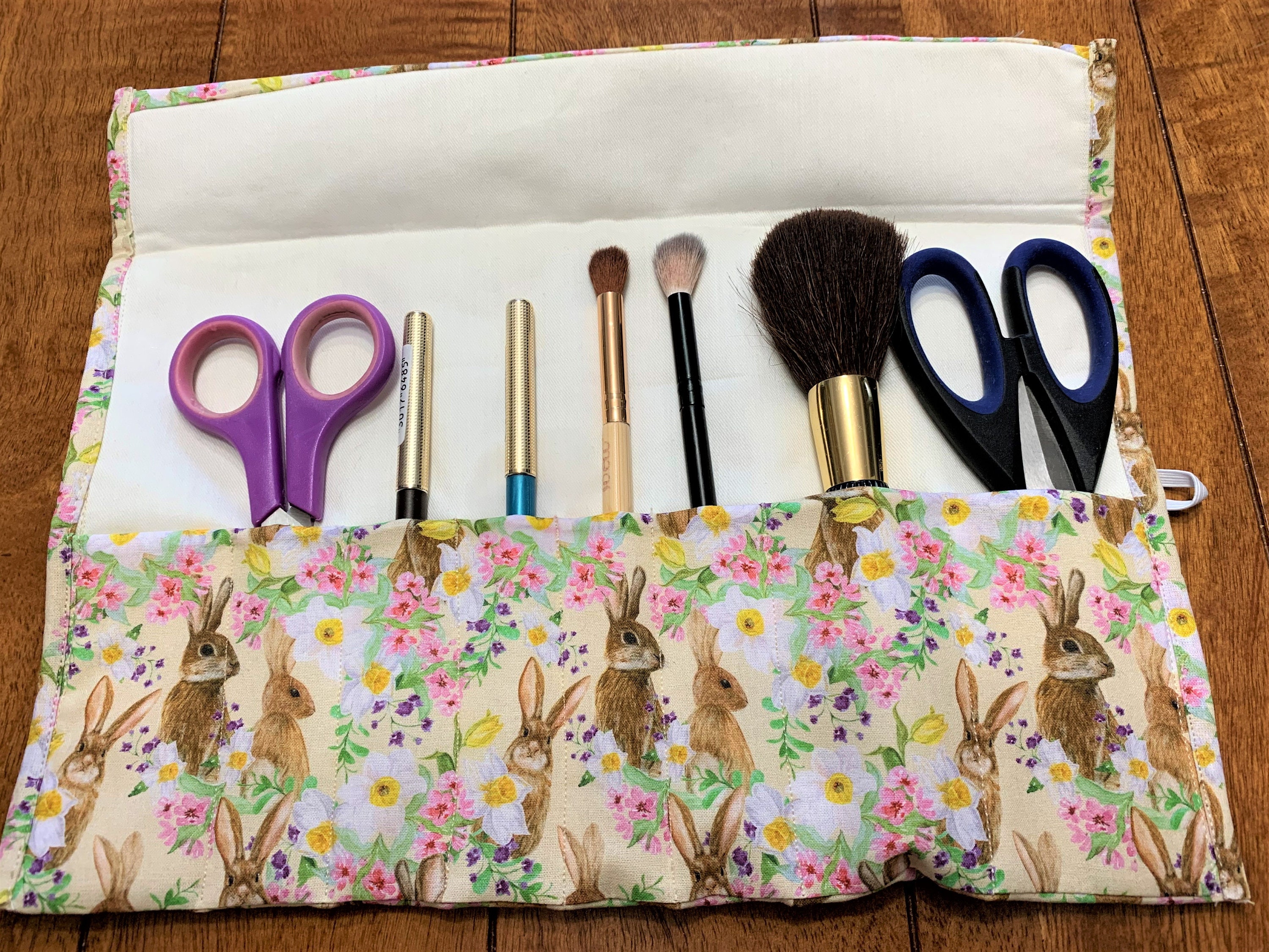 Makeup Brush Roll Makeup Brush Case Makeup Organiser | Etsy