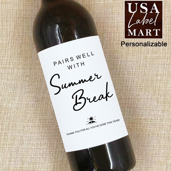 Holiday Wine Labels - Etsy