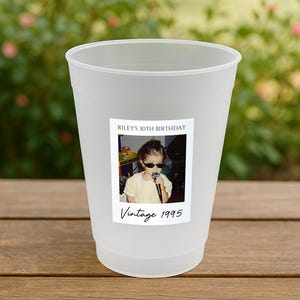 Custom Cups, 30th Birthday Party Cups, Personalized 30th Birthday ...