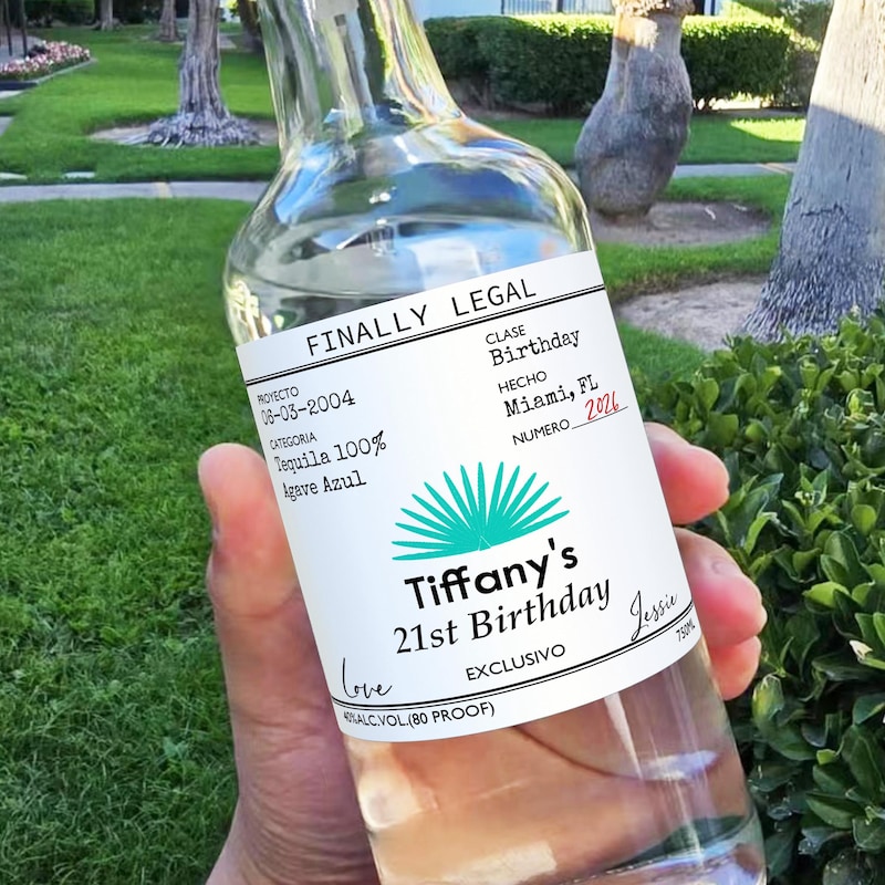 Tequila Mini Bottle Label - Etsy