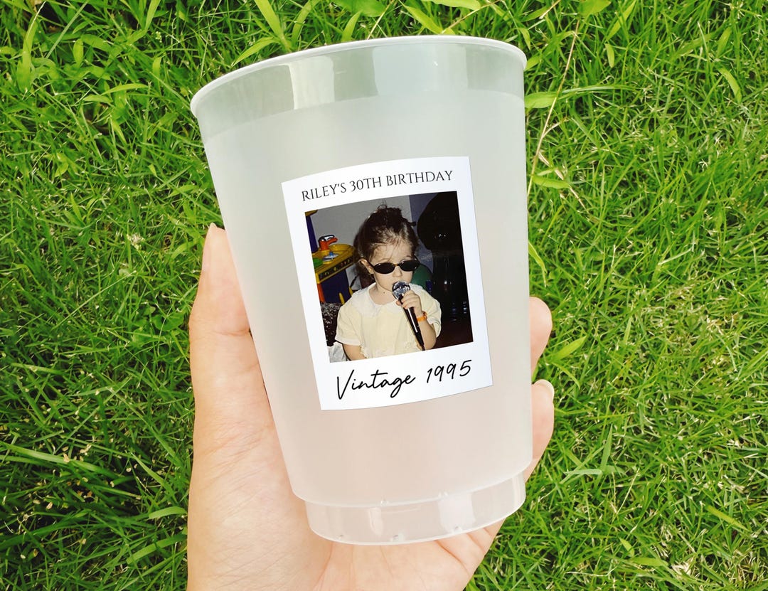 Custom Cups, 30th Birthday Party Cups, Personalized 30th Birthday ...