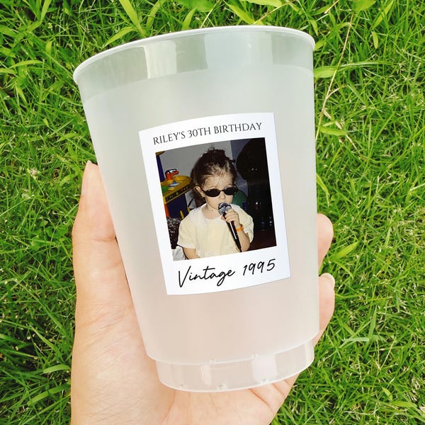 30th Birthday Custom Shot Cups - Etsy