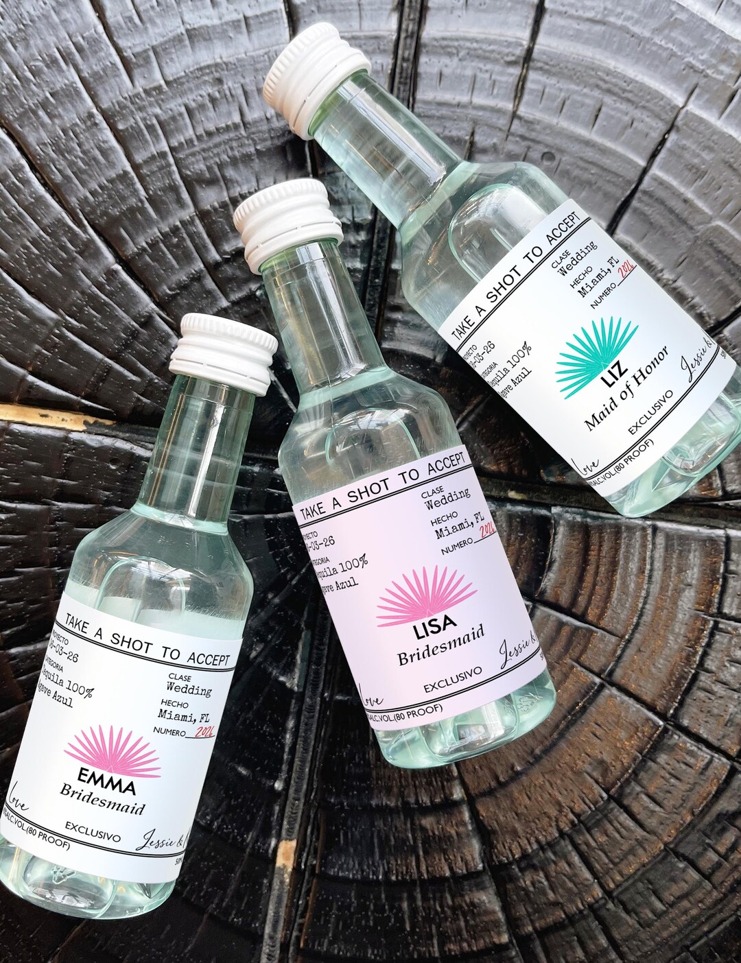 Custom Tequila Bottle Label, Bridesmaid Proposal Gift, Casamigos ...